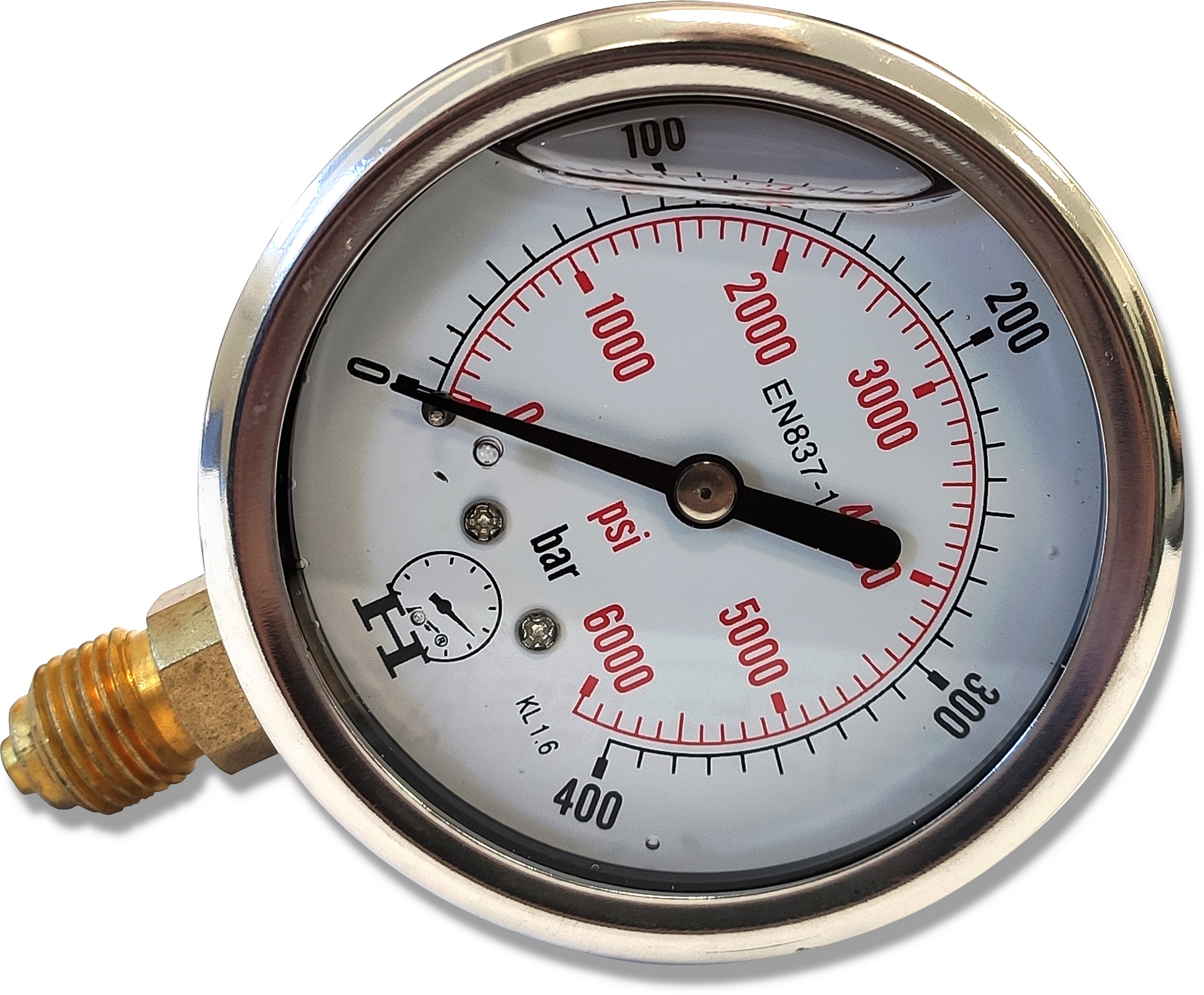 MANOMETR 400 Bar + SZYBKOZŁĄCZE GNIAZDO EURO M18